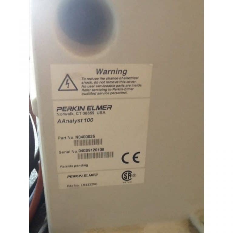 Perkin Elmer AAnalyst 100 Atomic Absorption Spectrophotometer ...