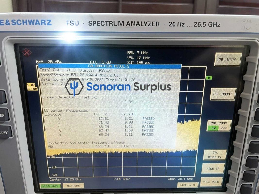 Rohde Schwarz FSU26 | Spectrum Analyser | sonoransurplus.com
